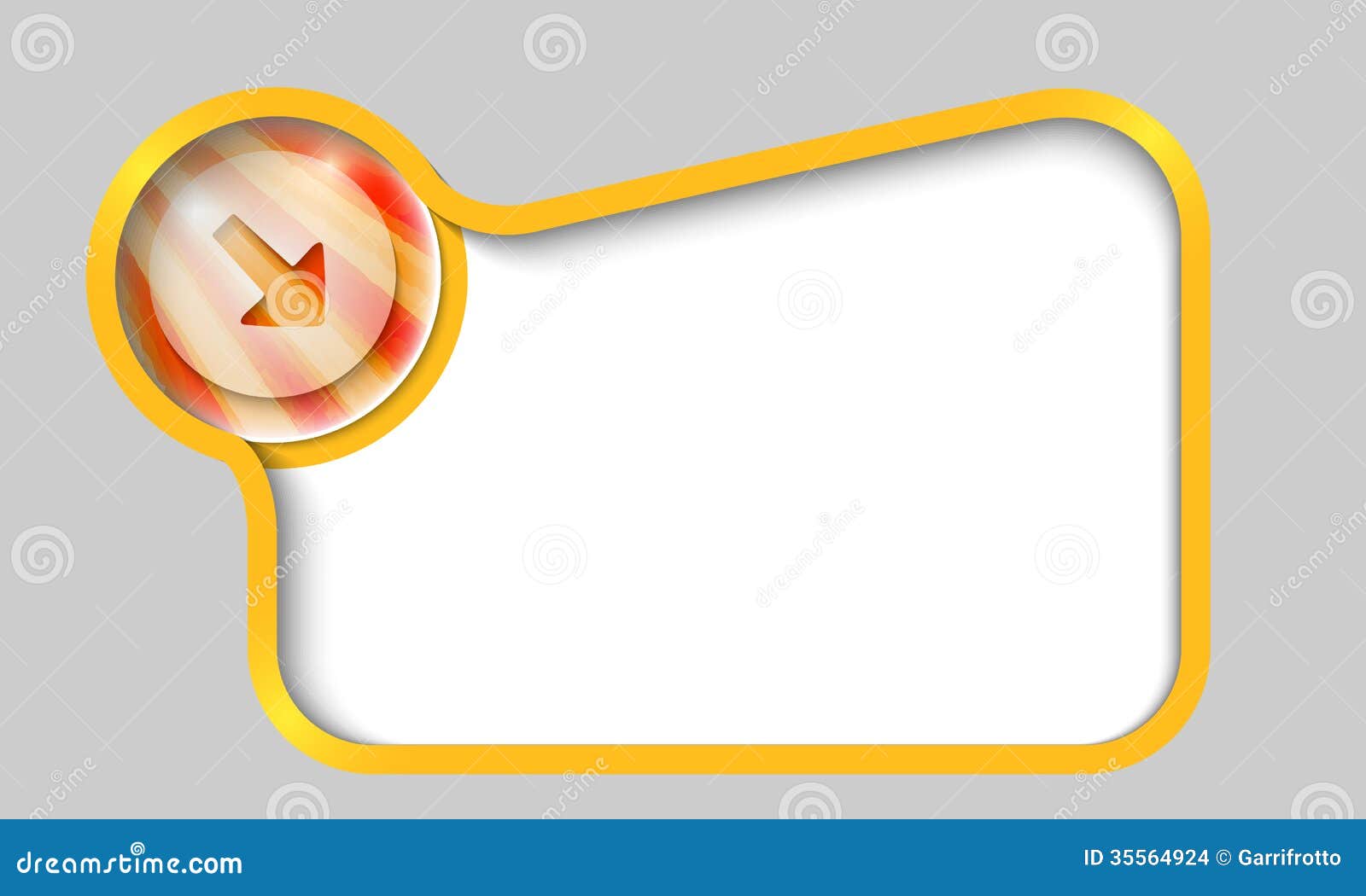 Text Box for Any Text with Transparent Arrow Stock Vector ...