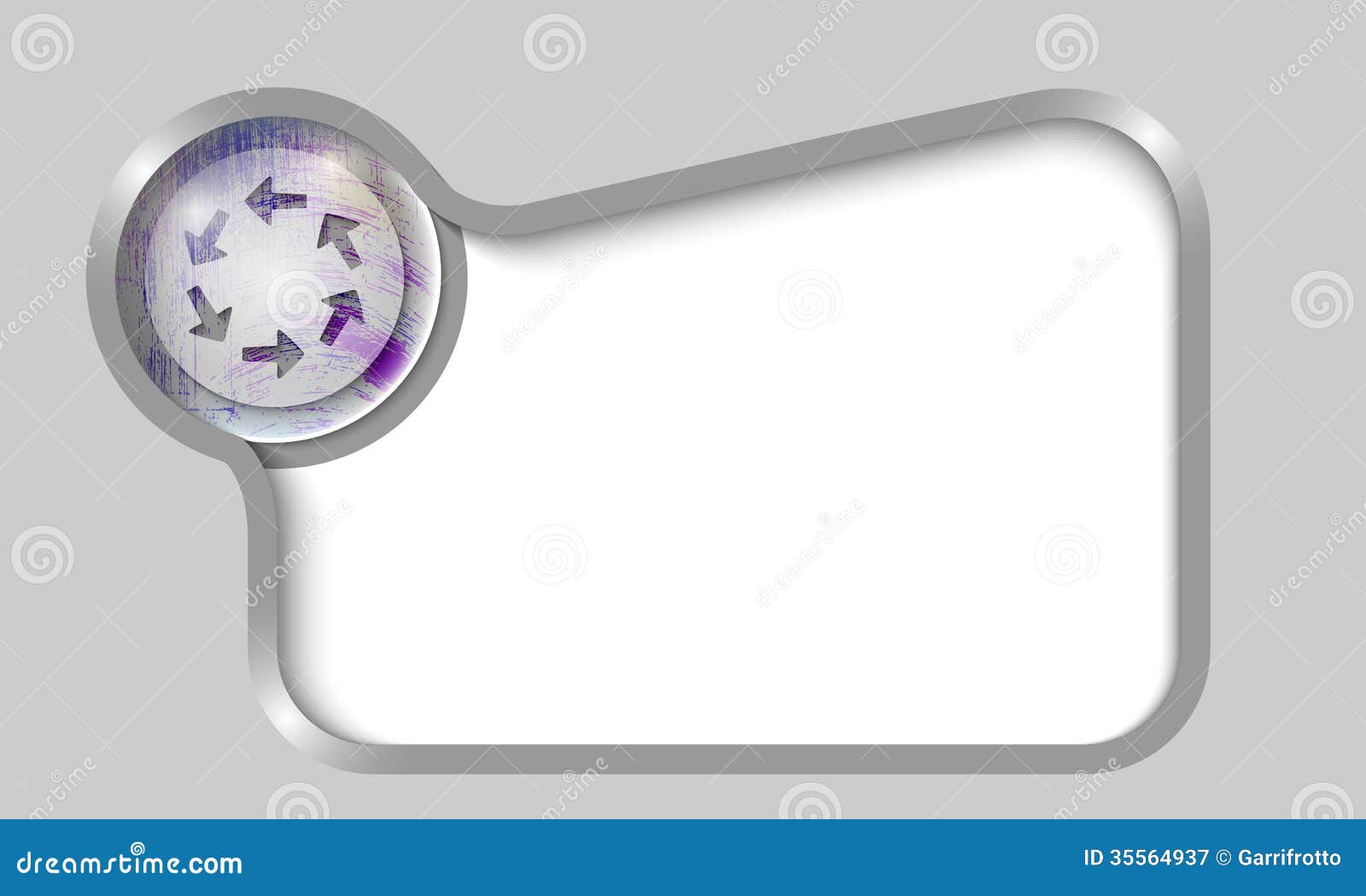 Text Box For Any Text With Transparent Arrows Stock Vector ...