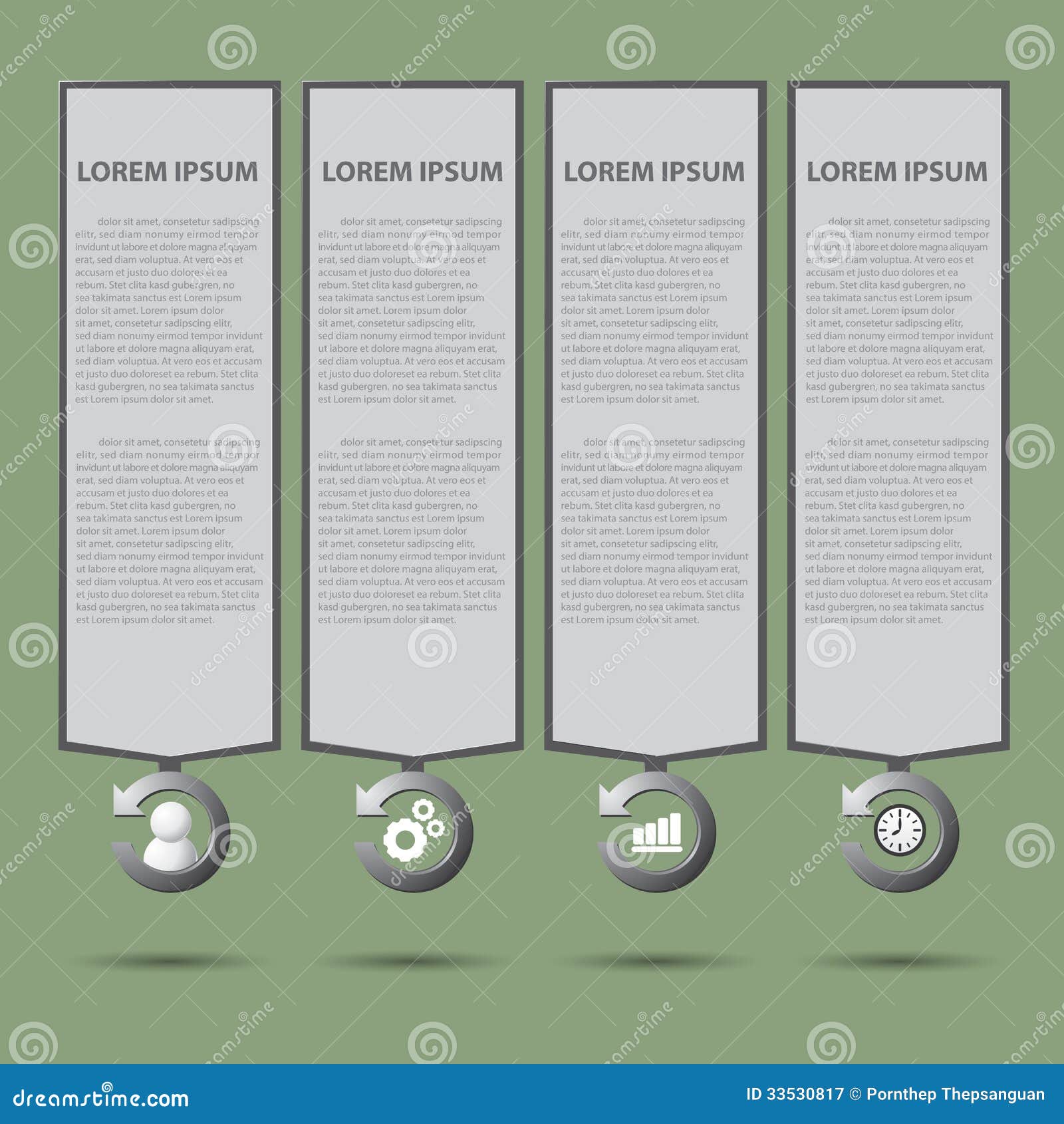 Text Box with Business Strategy Diagram Stock Vector - Illustration of ...
