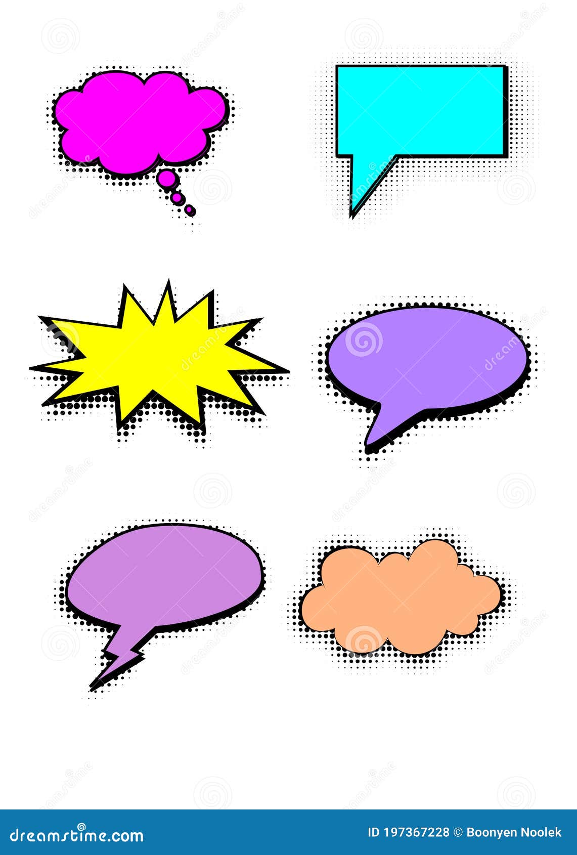 The Text Box for Comics Art Work Stock Illustration - Illustration of ...