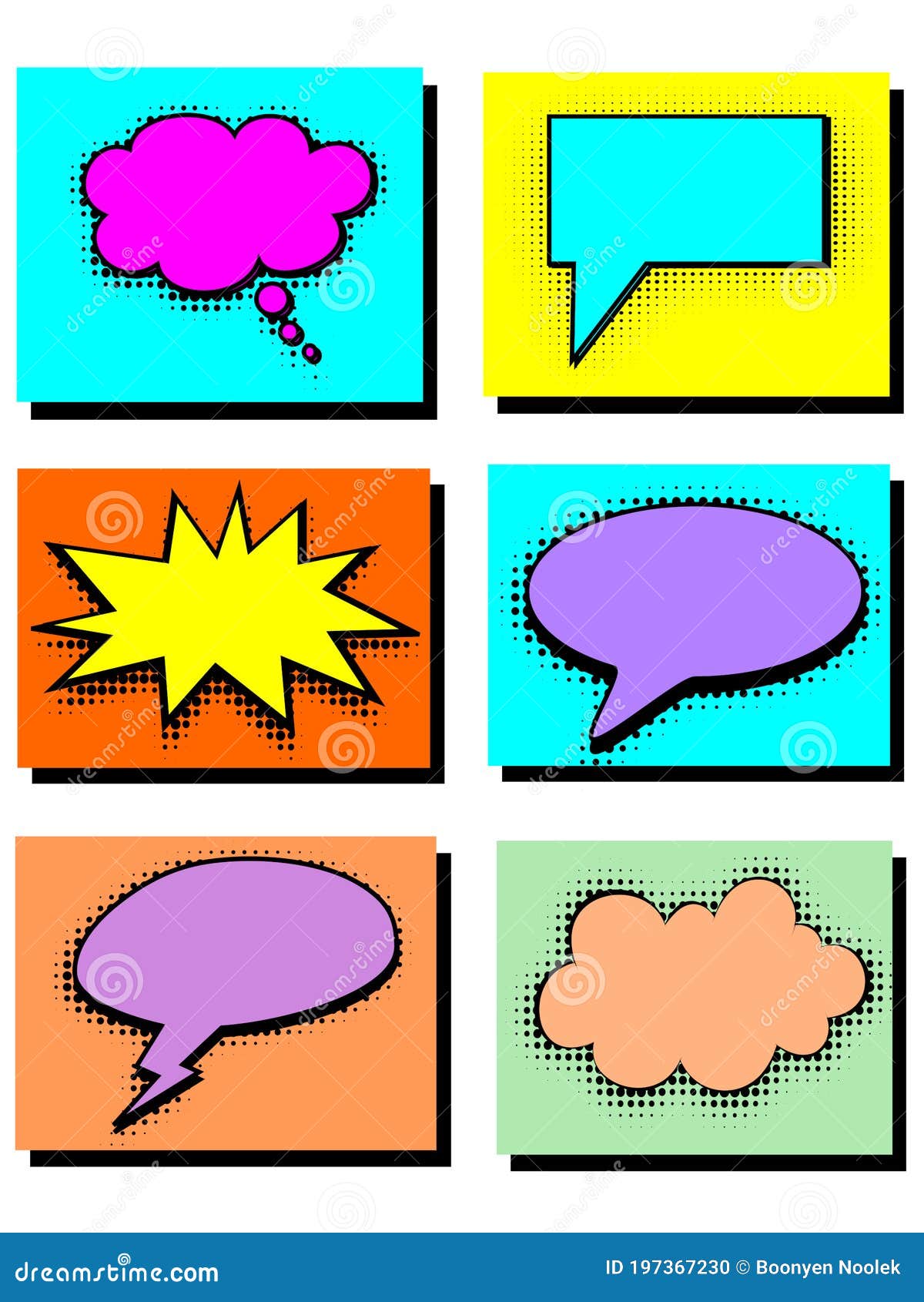 The Text Box for Comics Art Work Stock Illustration - Illustration of ...