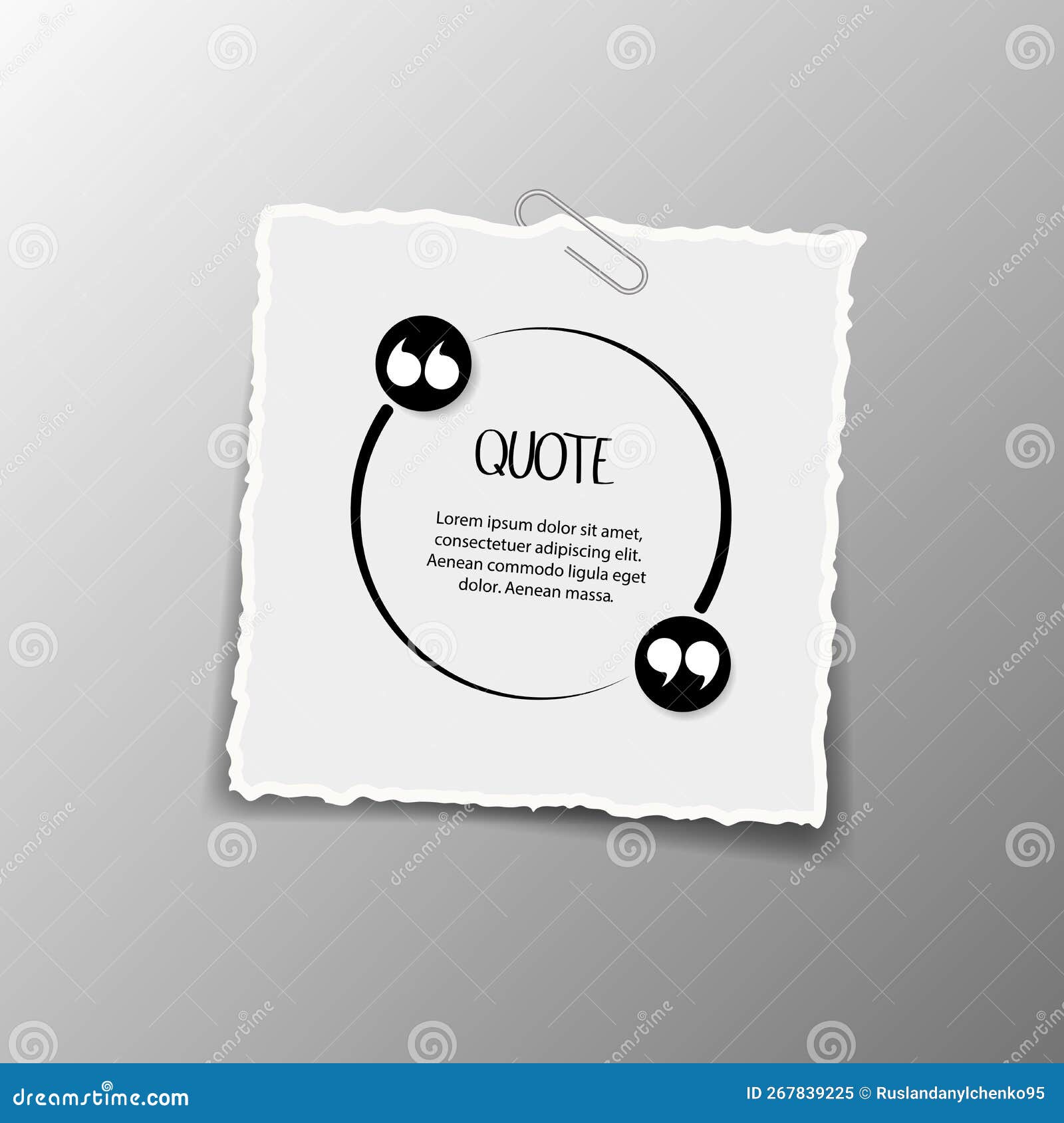 Text Box Design Template with Notepapers Sticker Design Element. Stock ...