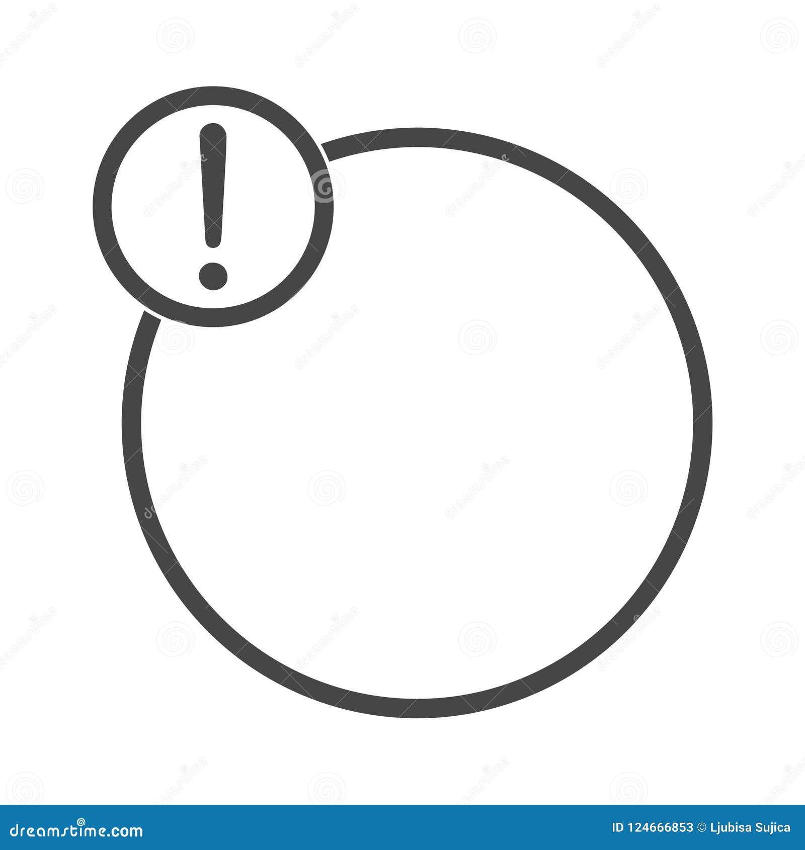 Text Box and Exclamation Mark Stock Vector - Illustration of flat, mark ...