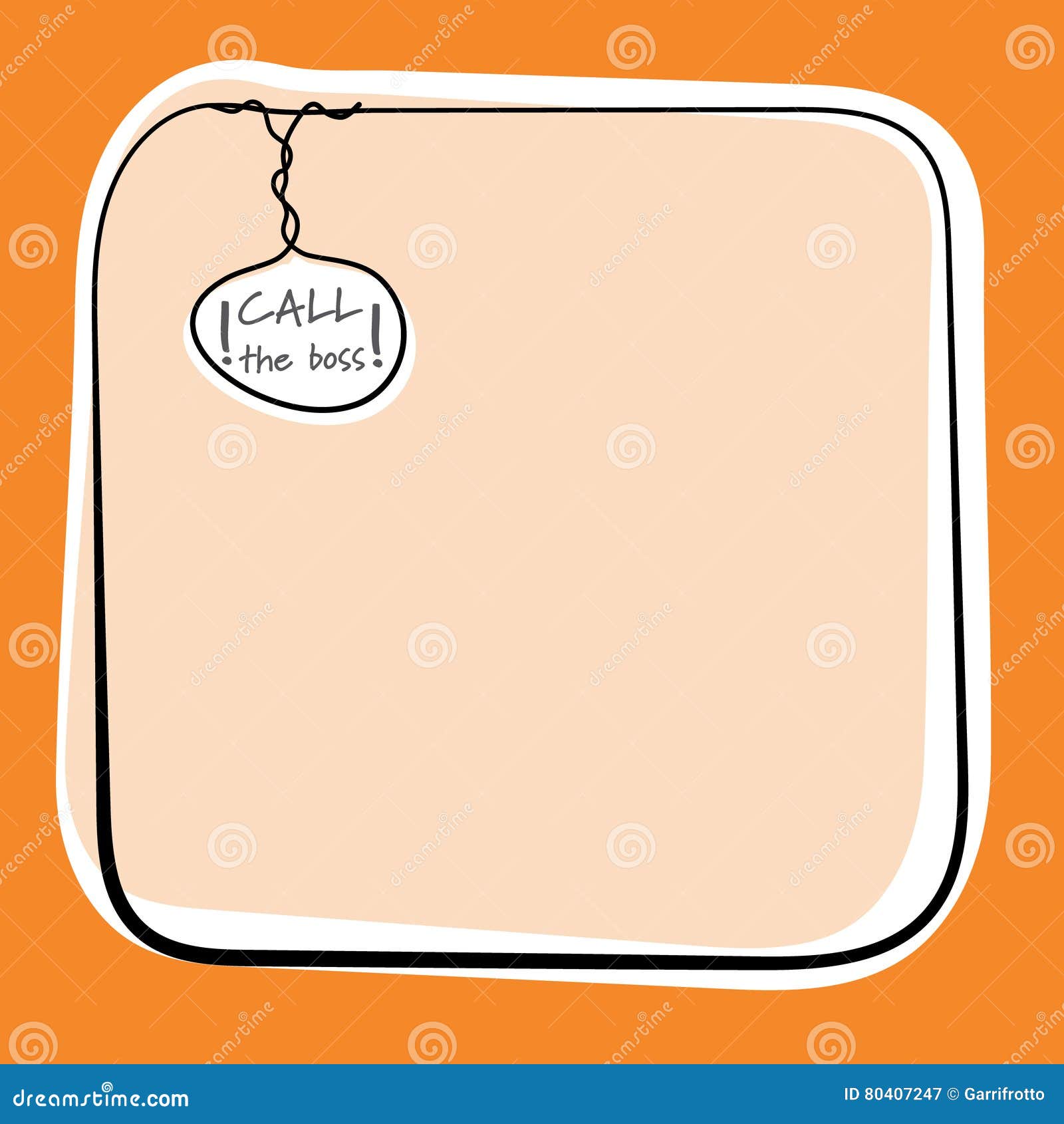 A Text Box Cartoon Vector | CartoonDealer.com #80407247