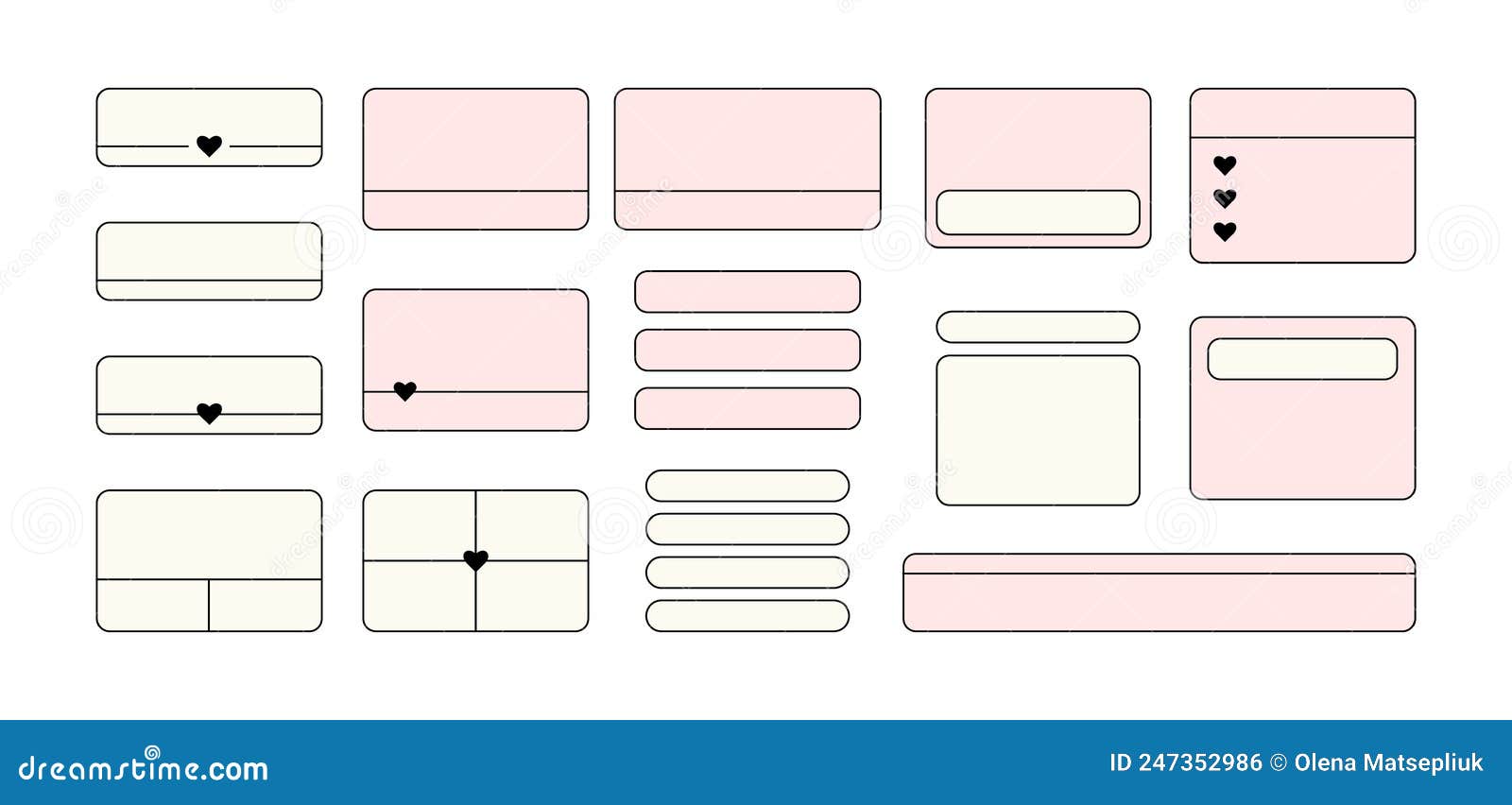 Text Box Frame Illustrations 90s Design Decor, Place for Text ...