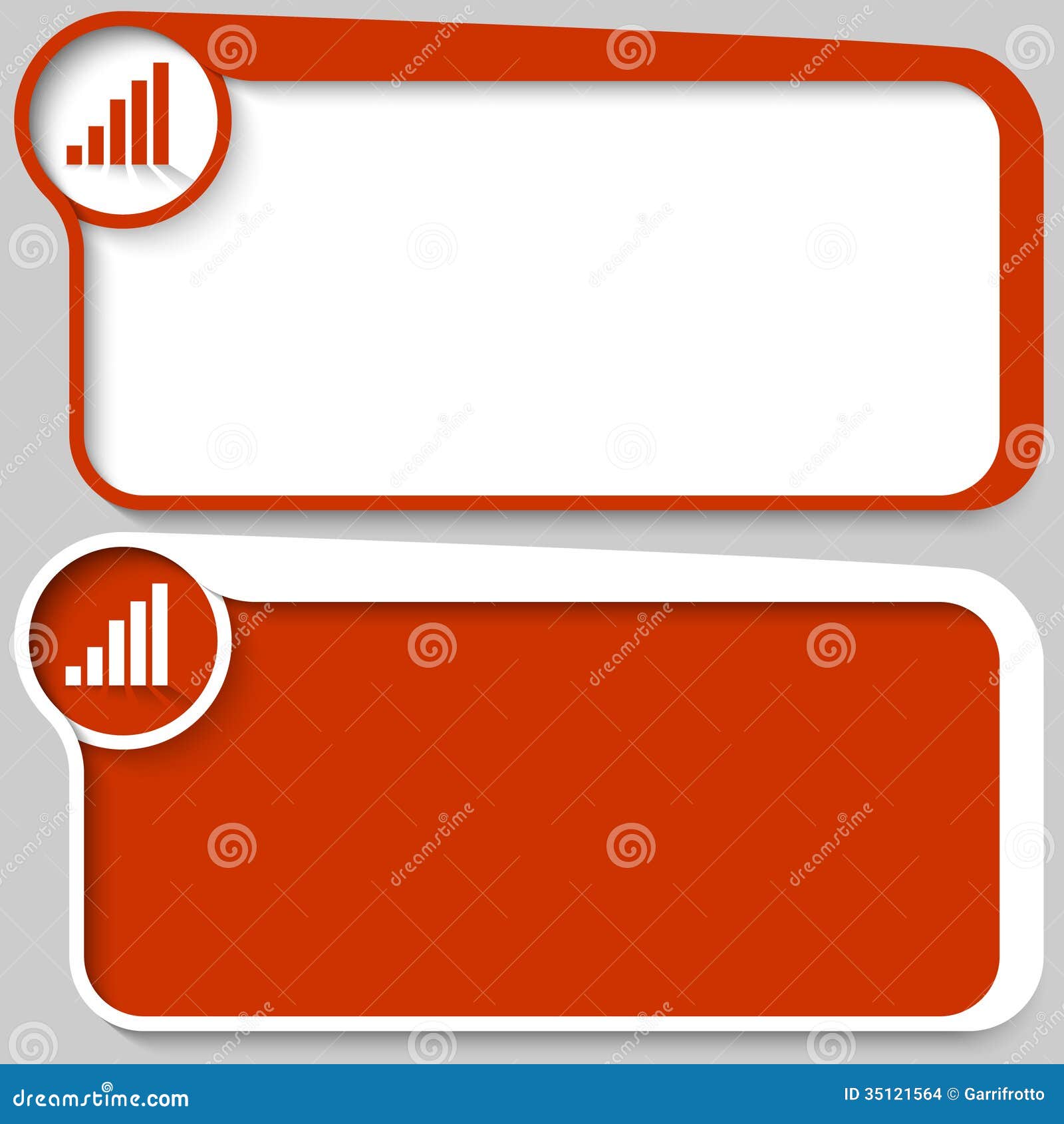Text box and graph stock vector. Illustration of card - 35121564