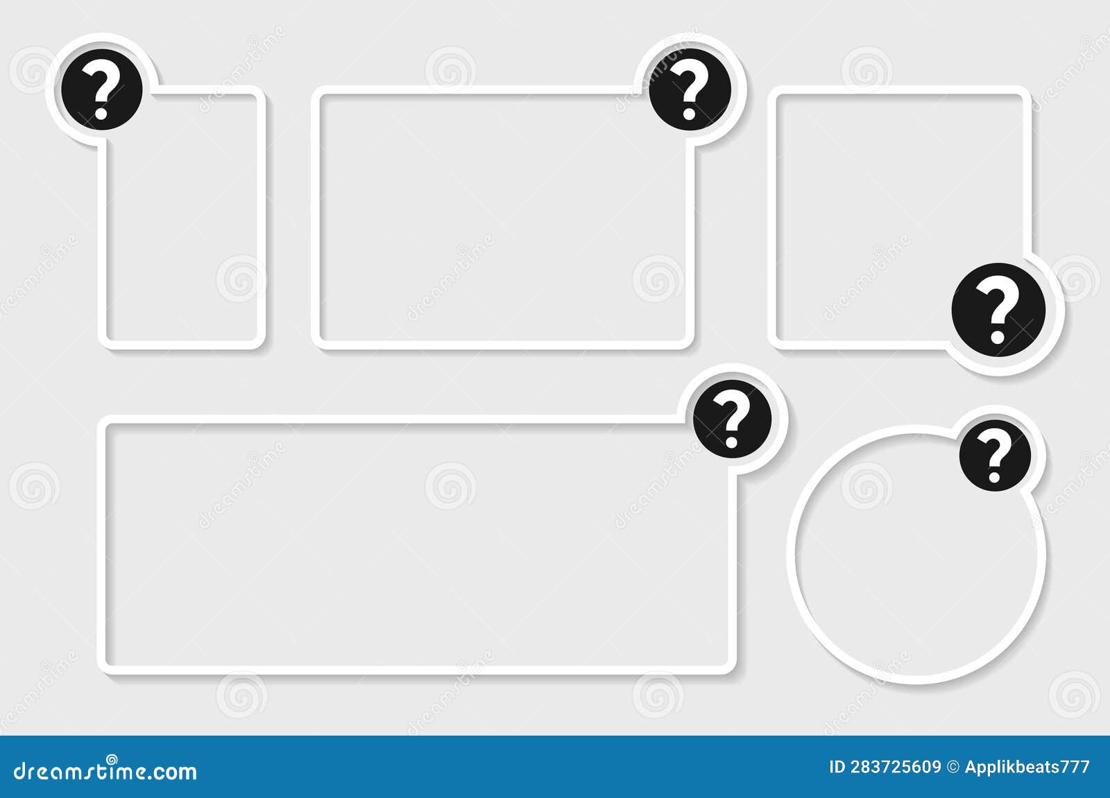 Text Box Icon Question Mark Stock Vector - Illustration of modern ...