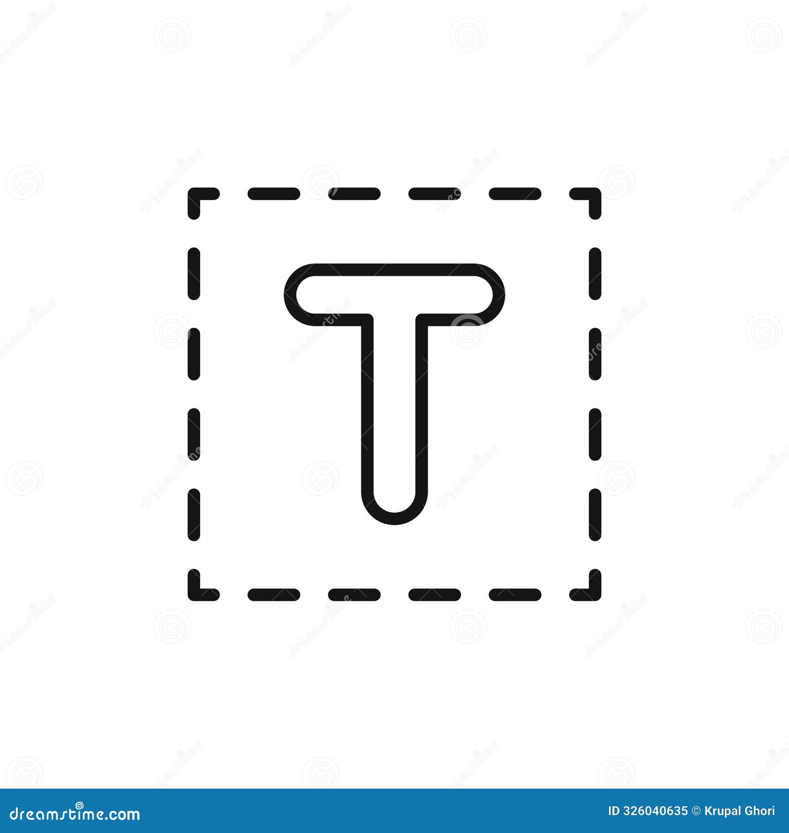 Text Box Logo Sign Vector Outline Stock Illustration - Illustration of ...