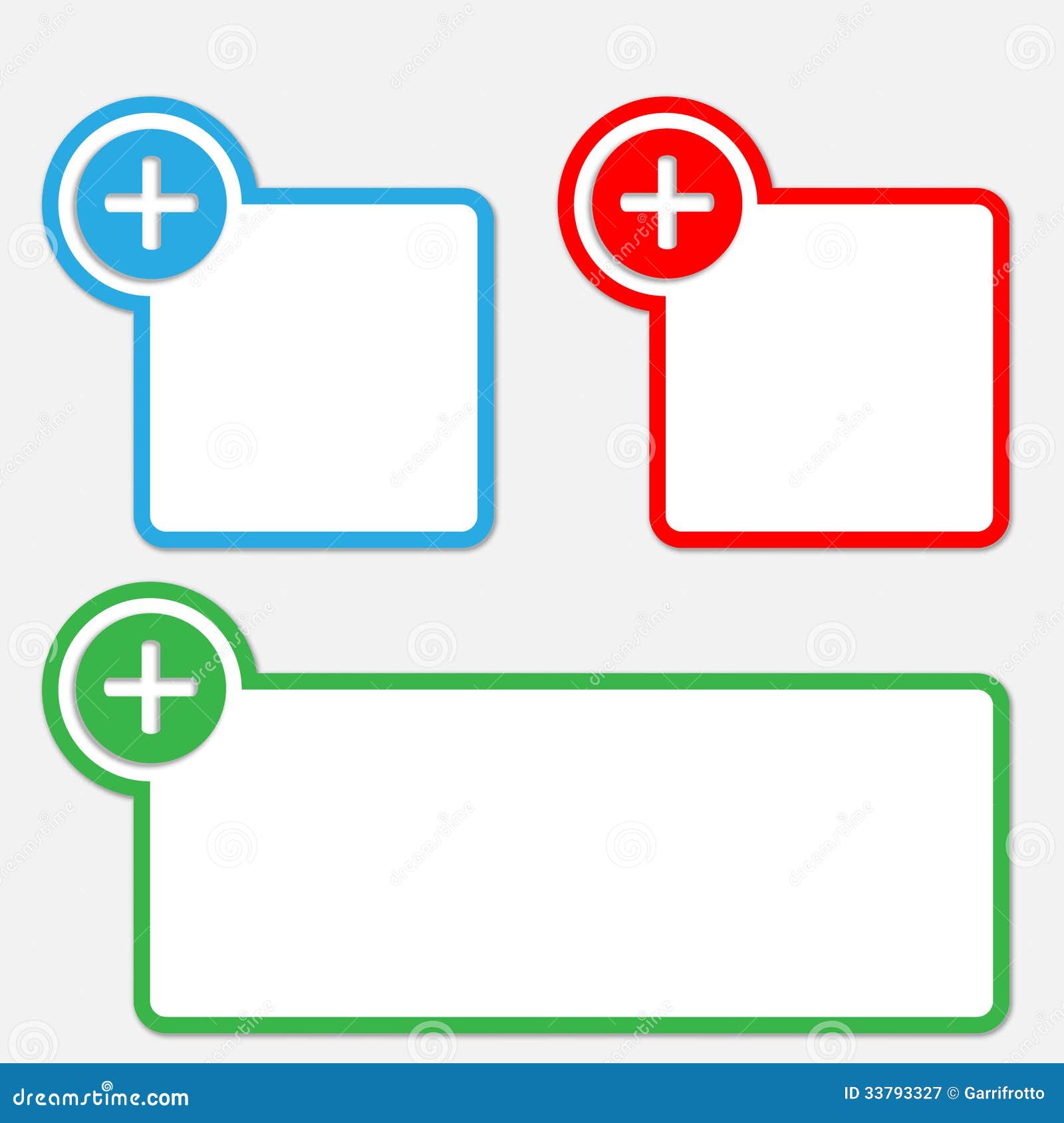 Text box with plus stock vector. Illustration of border - 33793327