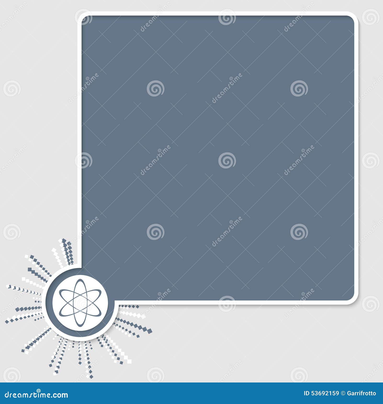 Text Box and Science Symbol Stock Illustration - Illustration of office ...