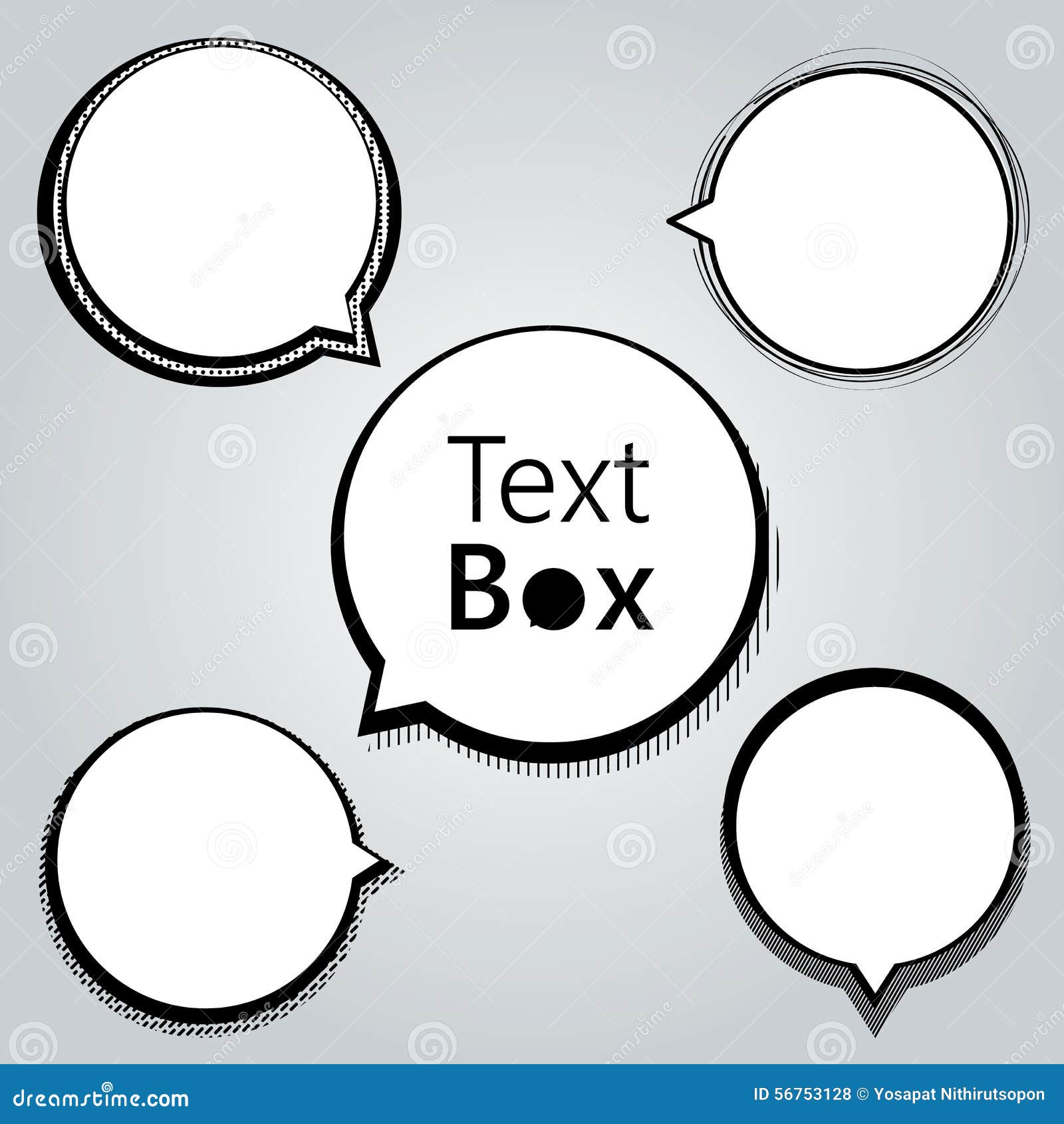 Text box and speech stock vector. Illustration of dialog - 56753128