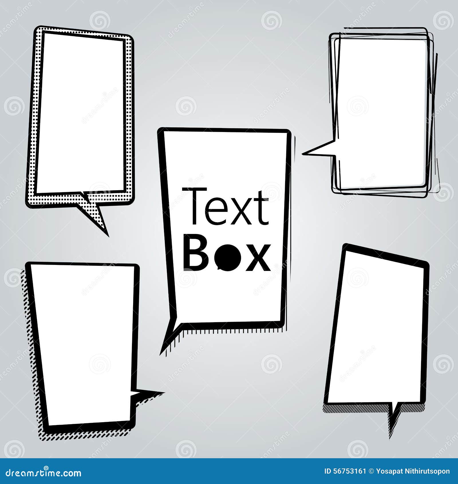 Text box and speech stock vector. Illustration of chat - 56753161