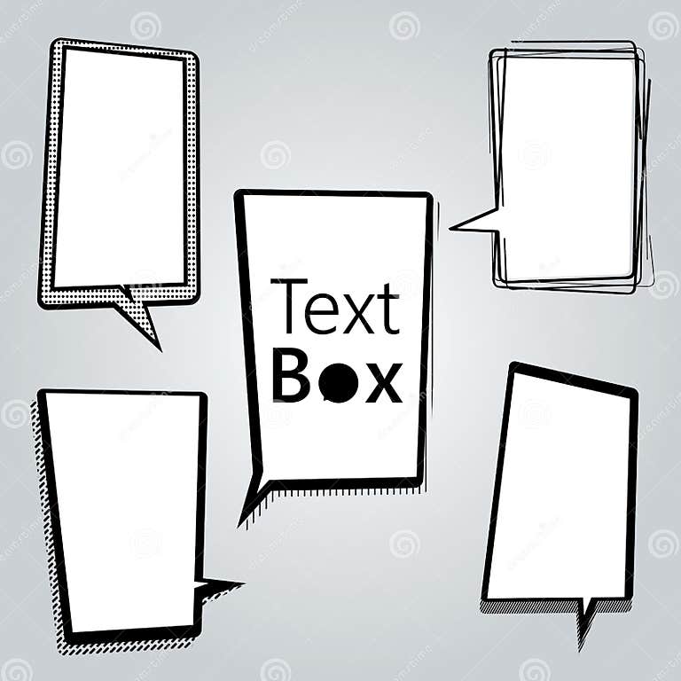 Text box and speech stock vector. Illustration of chat - 56753161