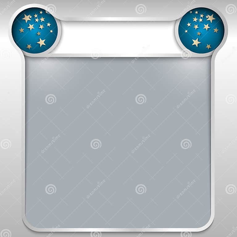 Text box with stars stock vector. Illustration of color - 35565212