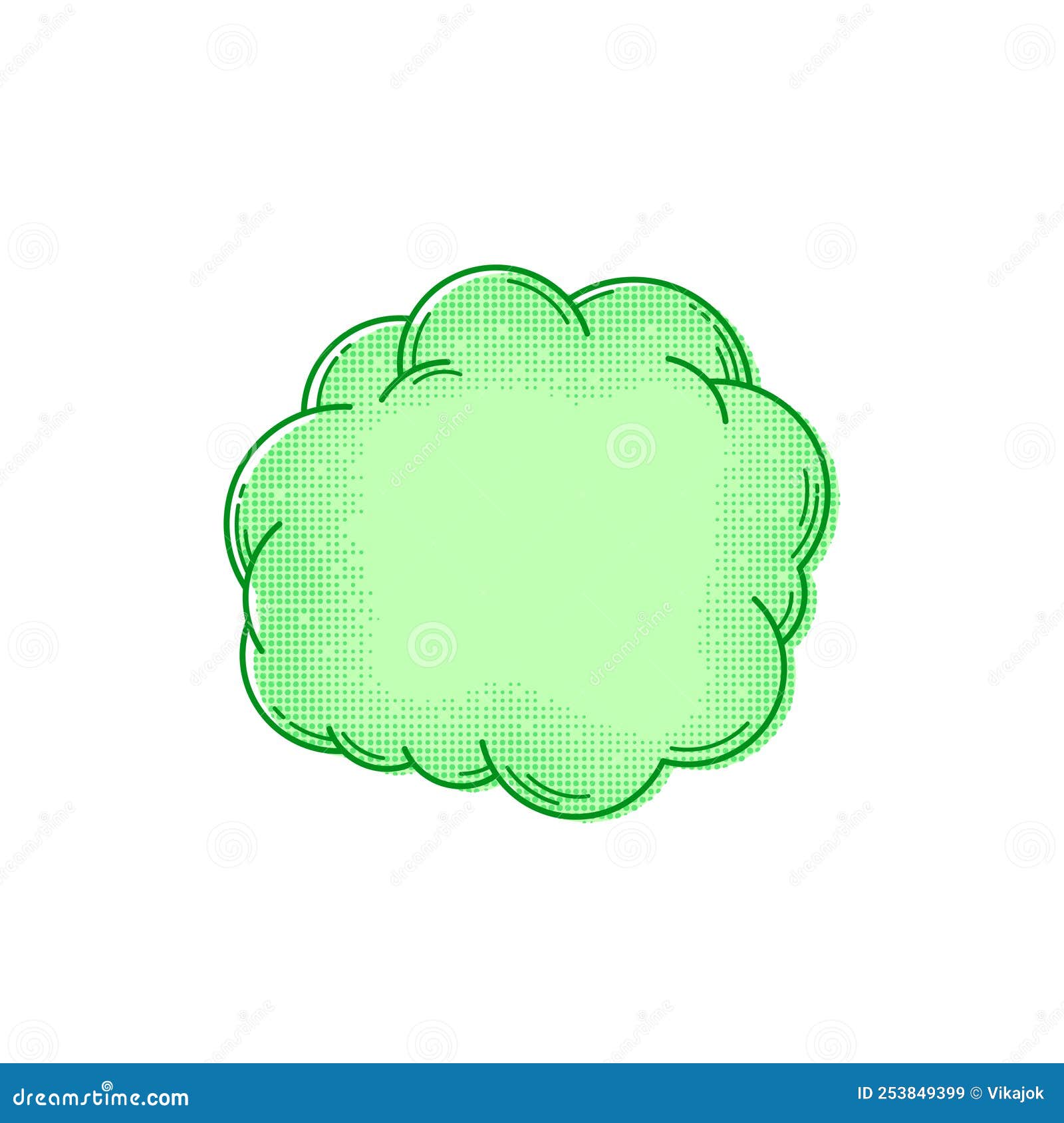 Text Box Template in Comic Style. Empty Halftone Text Bubble. Pop Art ...