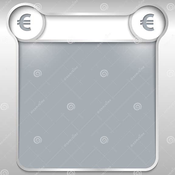 Text Box with Two Euro Sign Stock Vector - Illustration of message ...