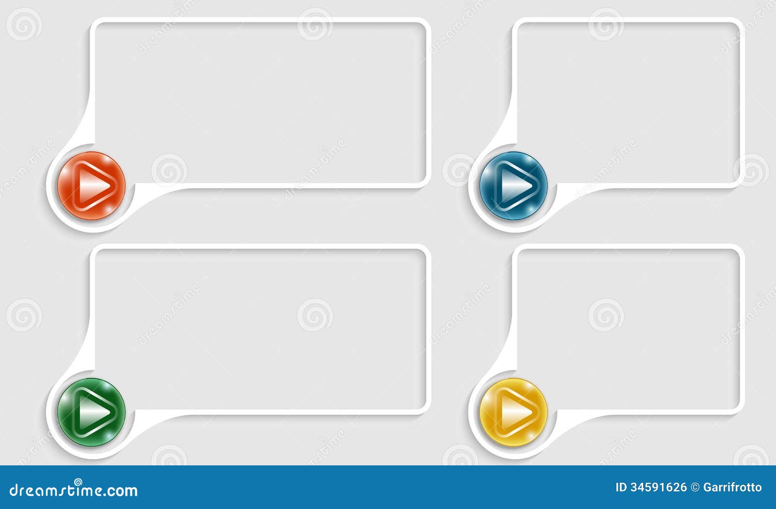 Text boxes with arrow stock vector. Illustration of decoration - 34591626