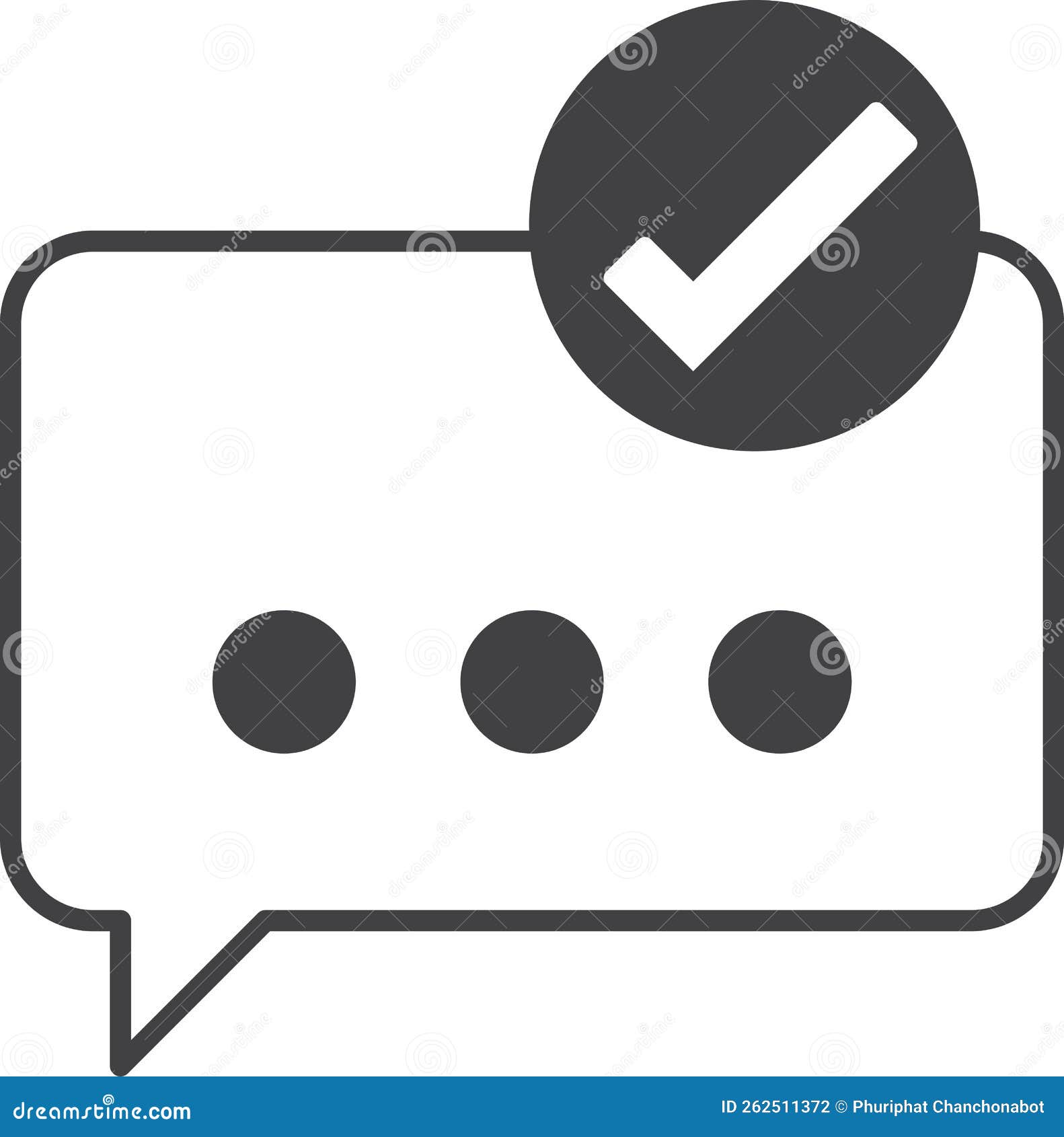 Text Boxes and Check Marks Illustration in Minimal Style Stock Vector ...