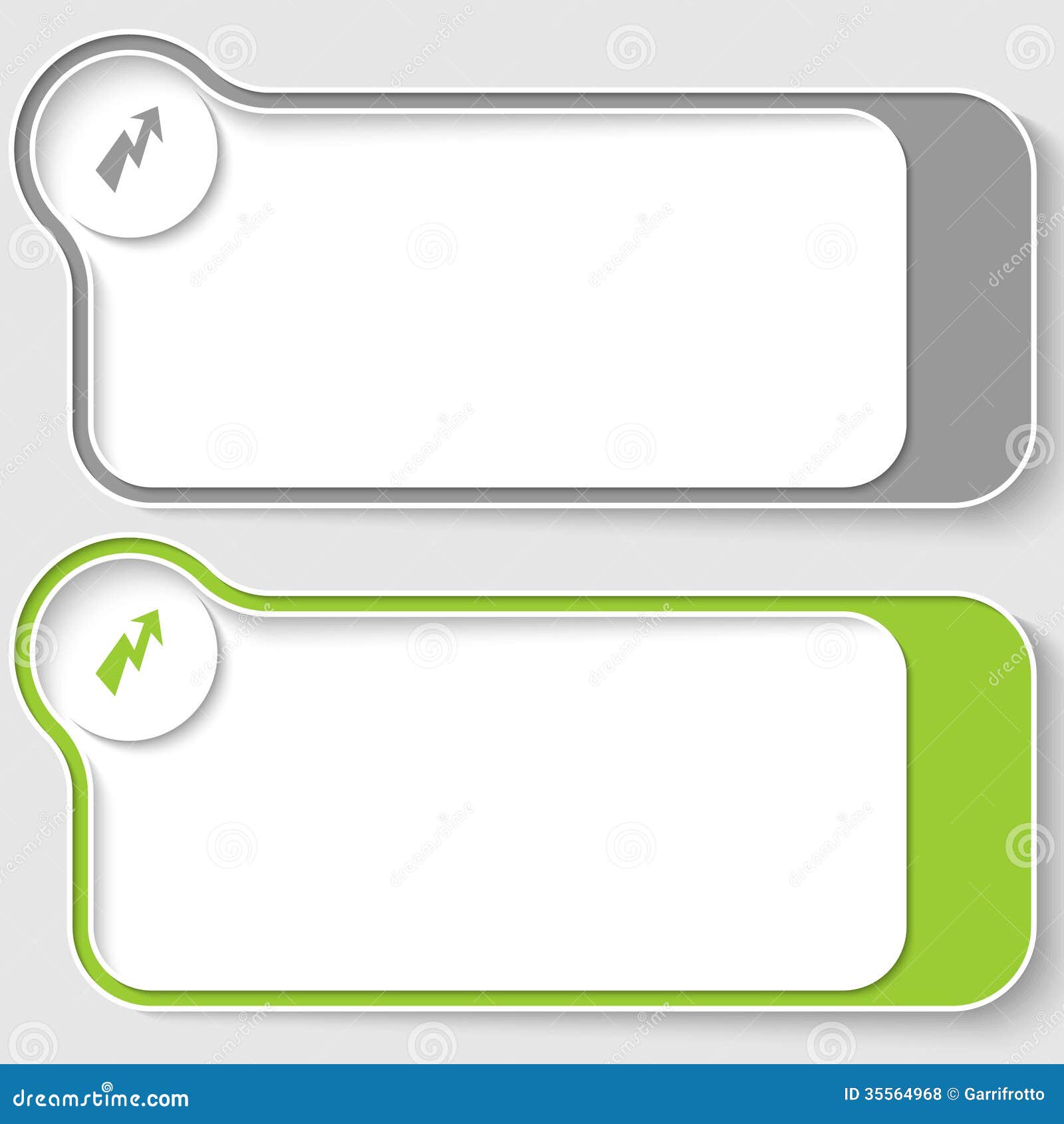 Text boxes with flash stock vector. Illustration of label - 35564968