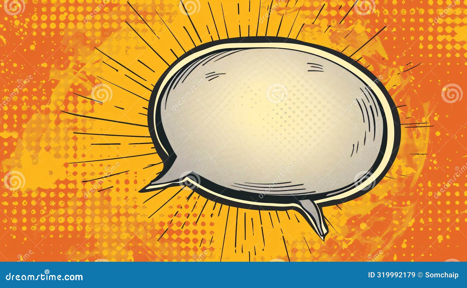 Text Boxes in Pop Art Style Generate AI Stock Illustration ...