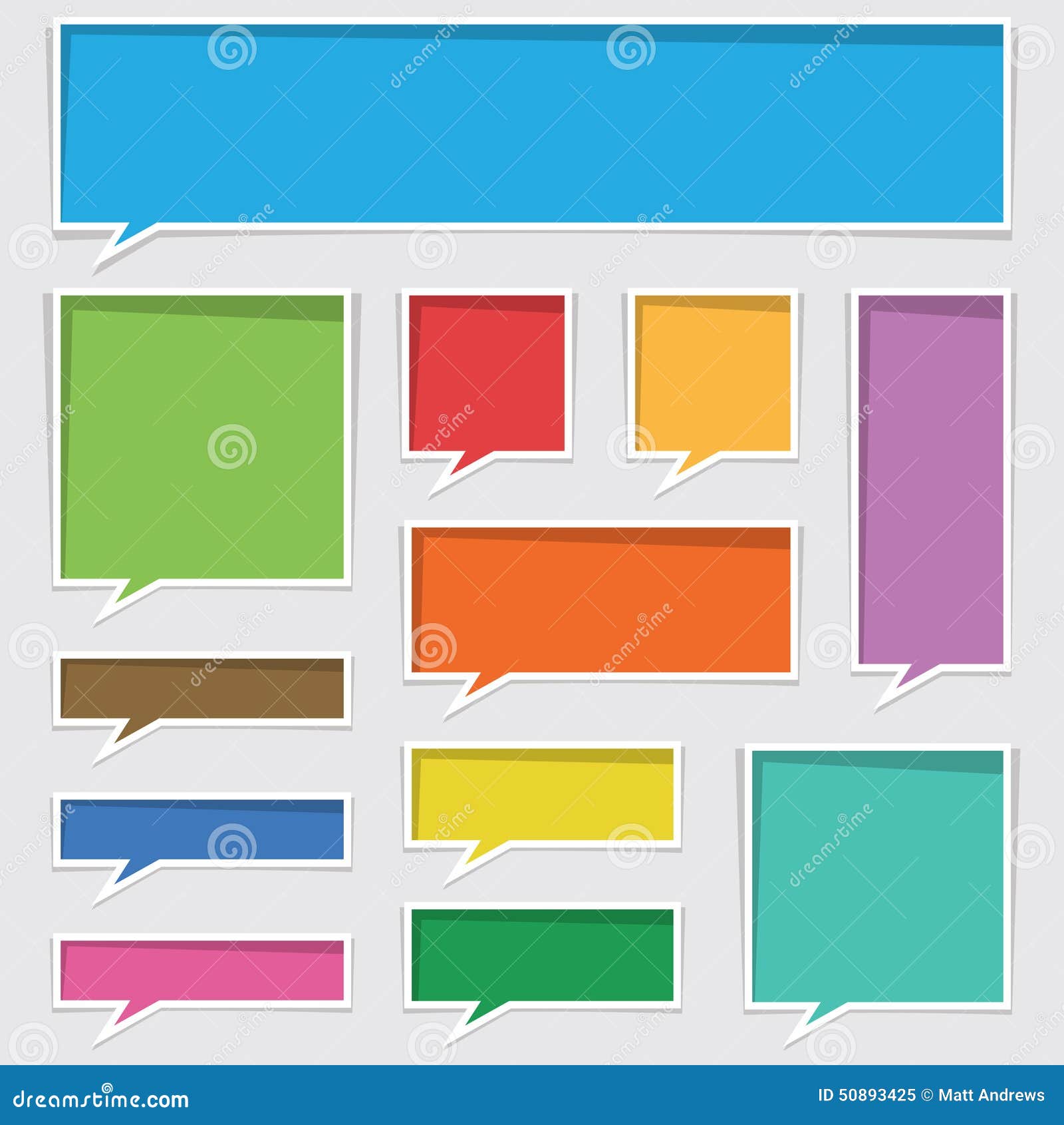 Text boxes stock vector. Illustration of rectangle, yellow - 50893425