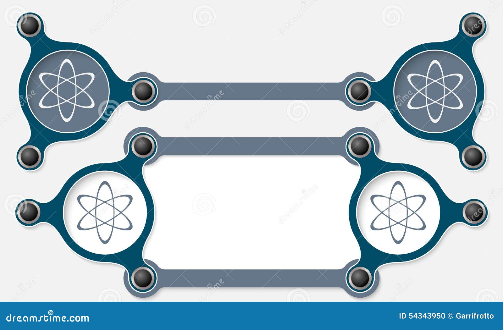 Text boxes stock vector. Illustration of object, metal - 54343950