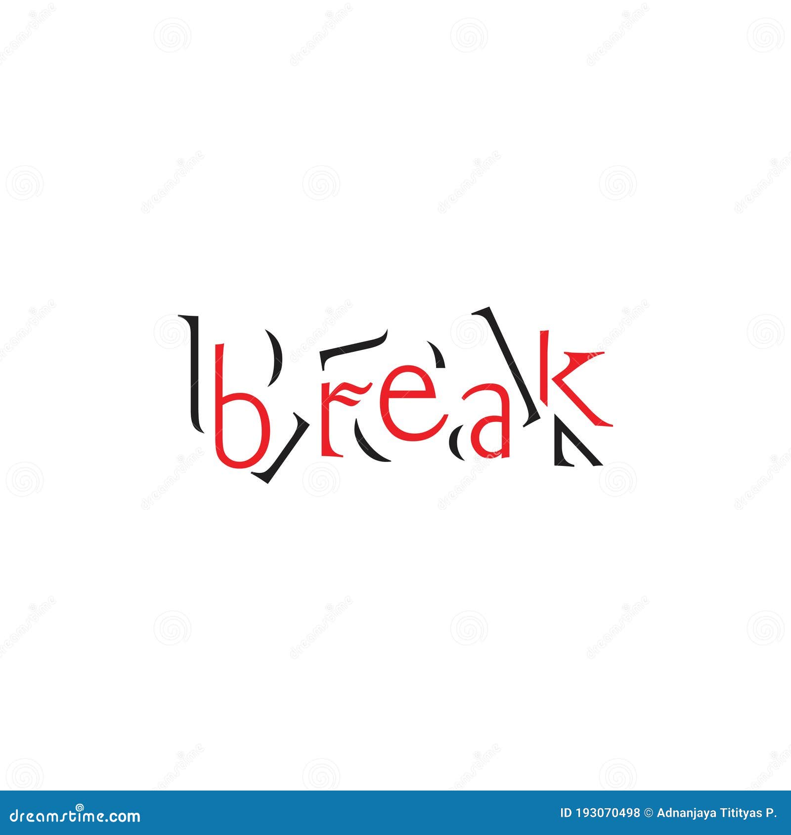 Text Break Symbol Decoration Vector Stock Illustration - Illustration ...