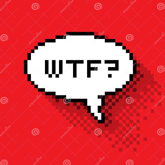 Text Bubble with "WTF?" Stock Vector - Illustration of drawn, funny ...