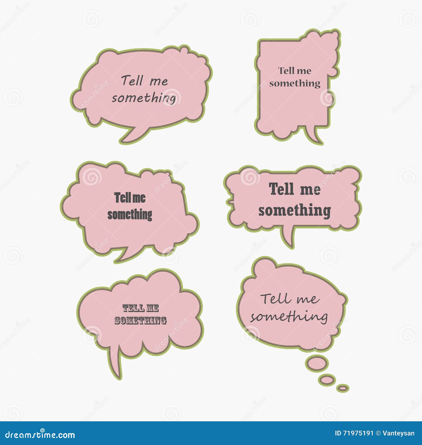 Text Bubbles Colored Forms Set Vector Illustration Stock Vector ...
