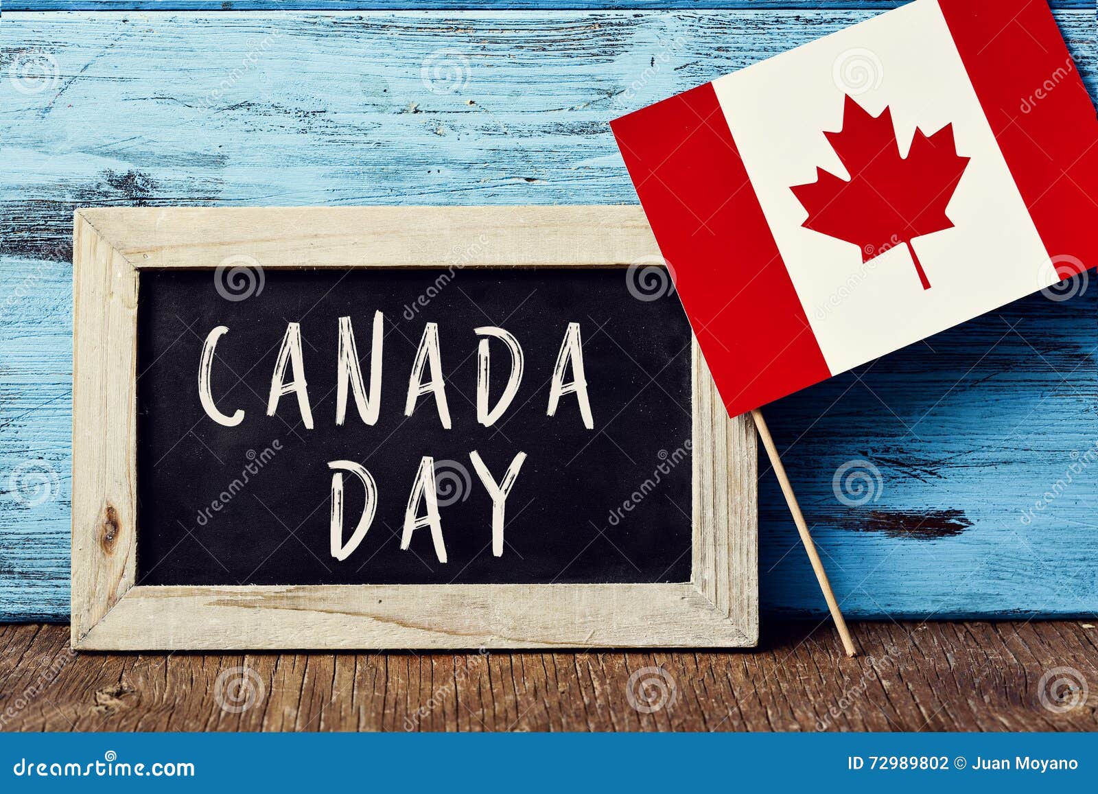 Text Canada Day and Flag of Canada Stock Photo - Image of patriot ...
