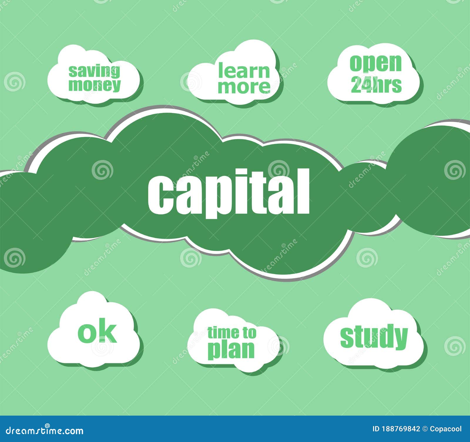 Text Capital. Business Concept Stock Illustration - Illustration of ...