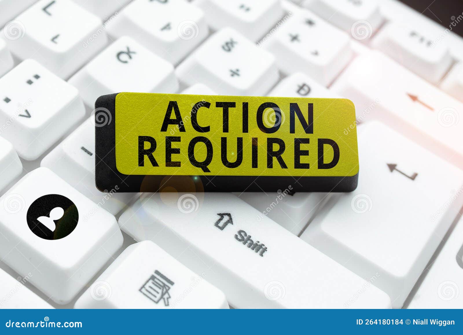 Text Caption Presenting Action Required. Word for Regard an Action from ...