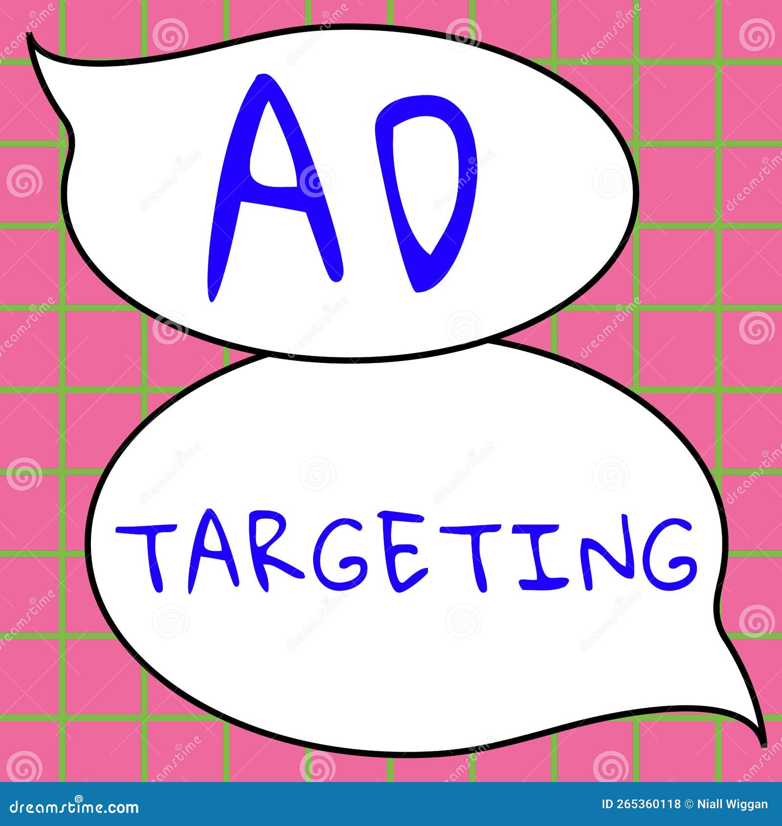 Text Caption Presenting Ad Targeting. Concept Meaning Target the Most ...