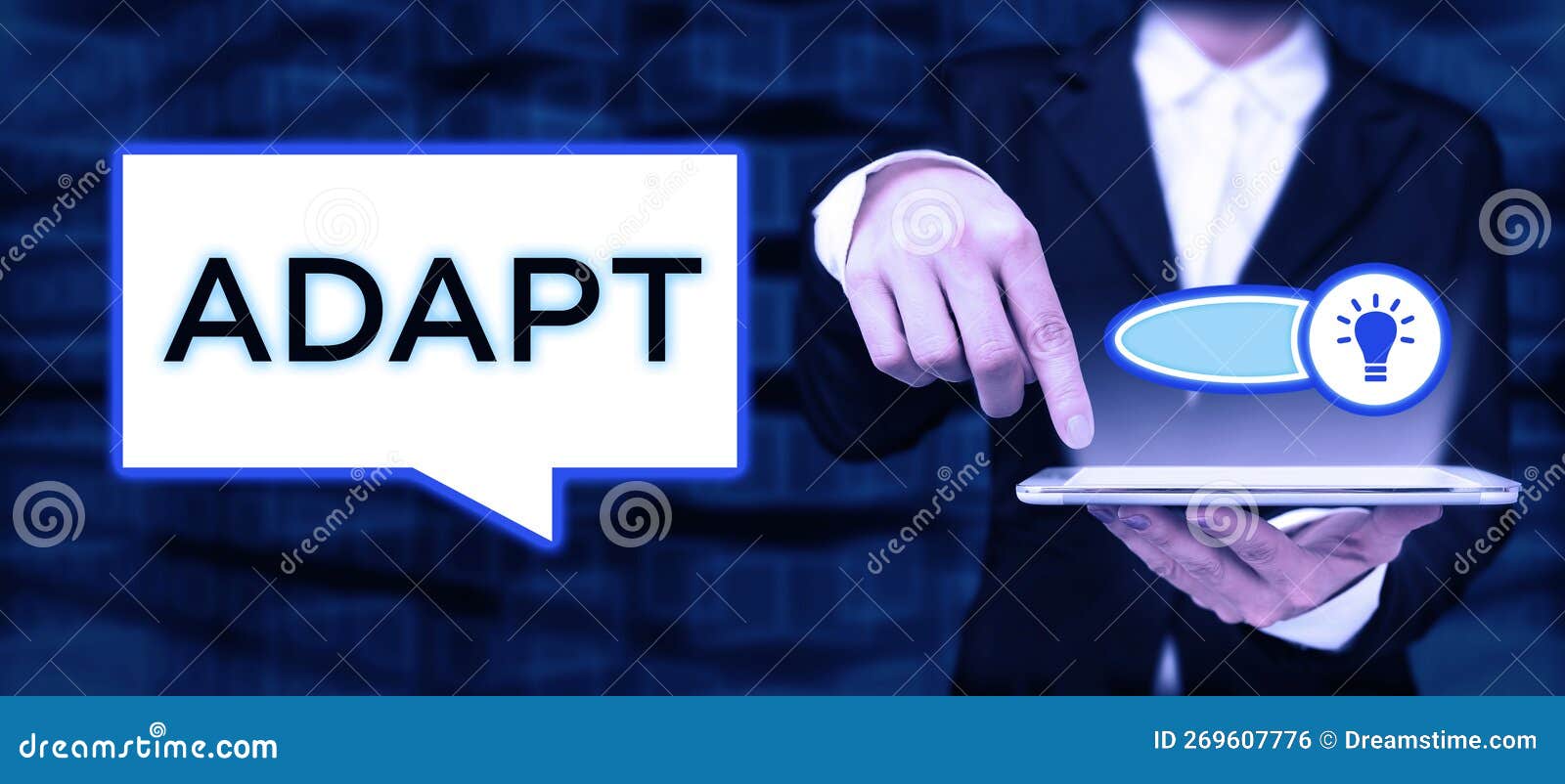 Sign Displaying Adapt. Business Showcase Make Suitable for a New Use or ...