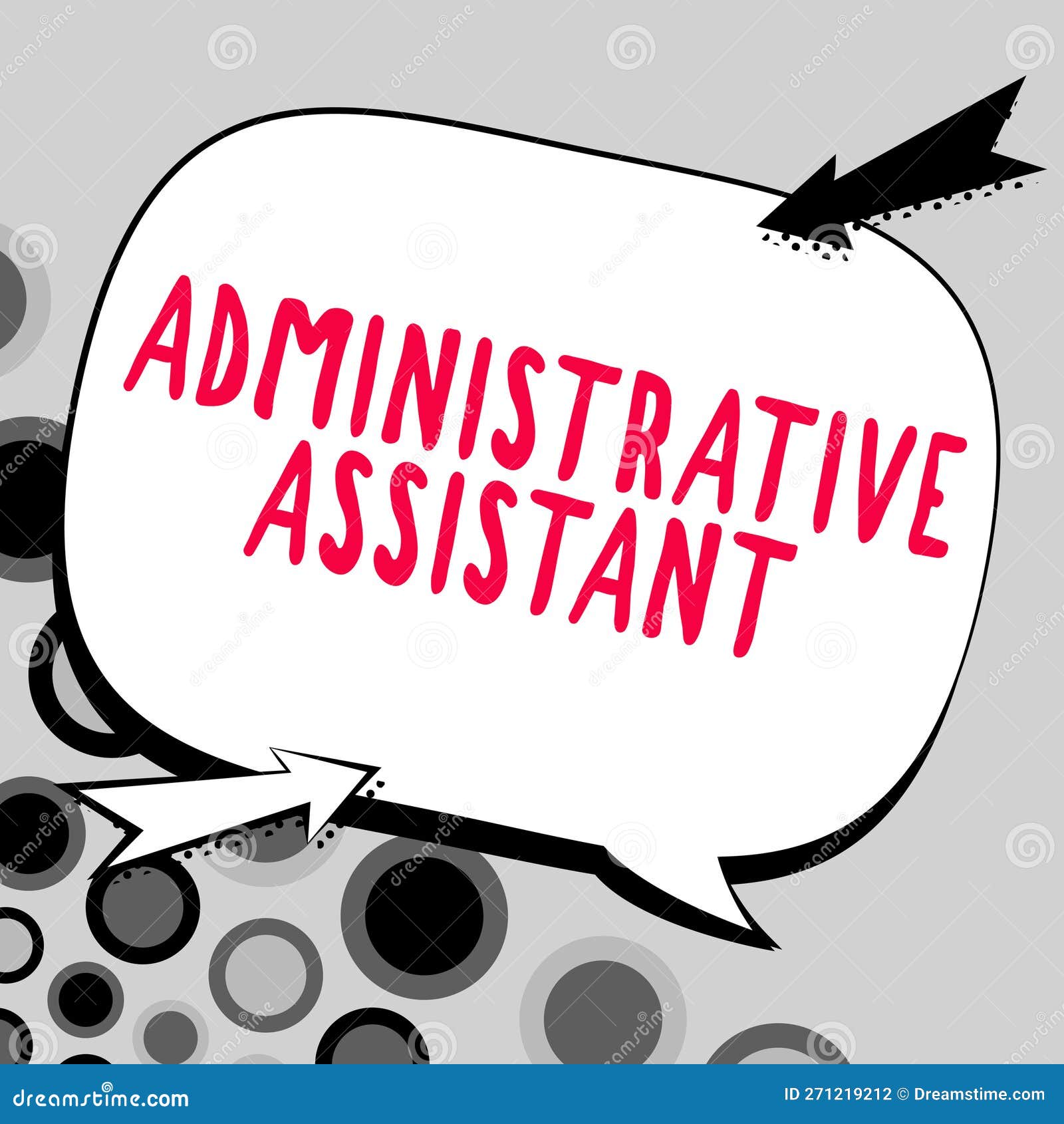 Text Caption Presenting Administrative Assistant. Word Written on ...