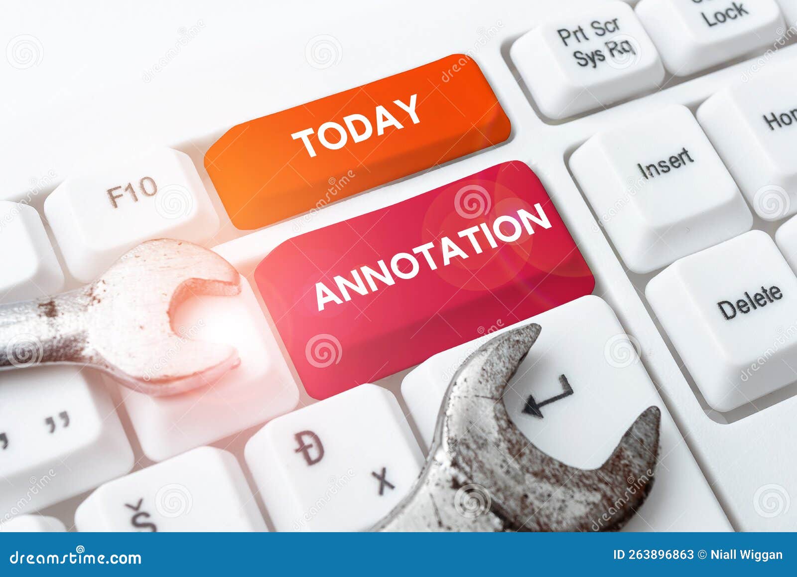 Text Caption Presenting Annotation. Word for Note Added by Way of ...