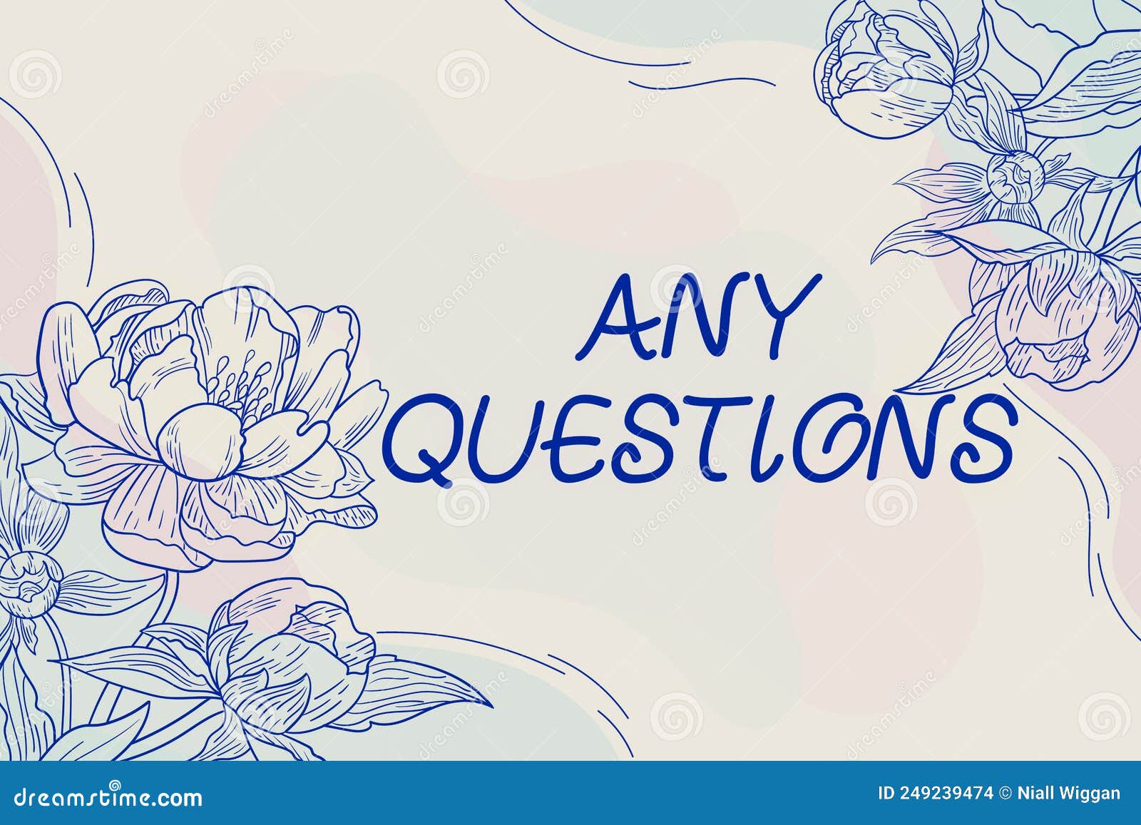 Text Showing Inspiration Any Questions. Word For Clueless Blank Face ...