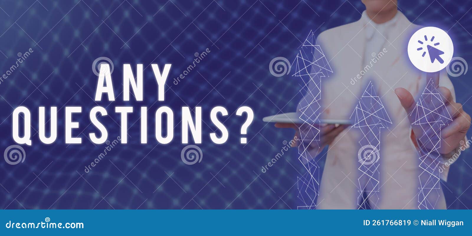 Text Sign Showing Any Questions Question. Business Idea Asking for ...