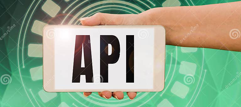 Text Caption Presenting Api. Word Written on Set of Routines, Protocols ...