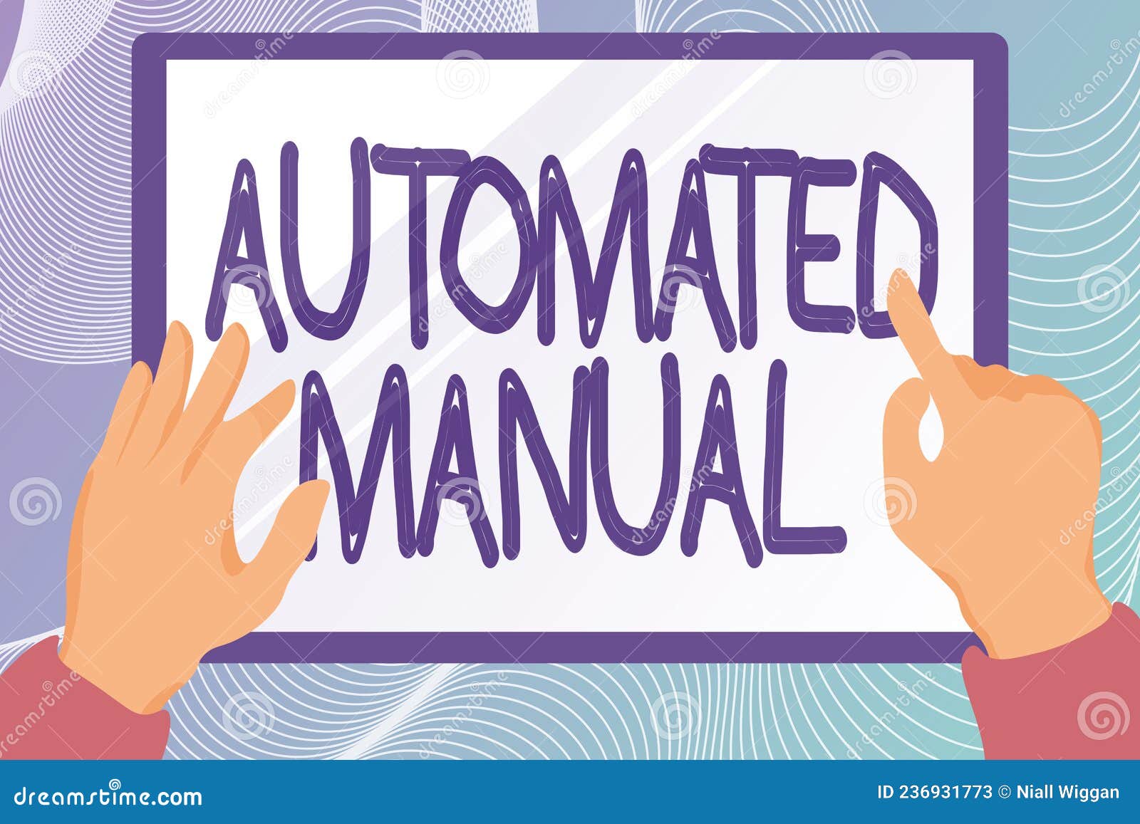 Manual Automated On White Royalty-Free Stock Image | CartoonDealer.com ...