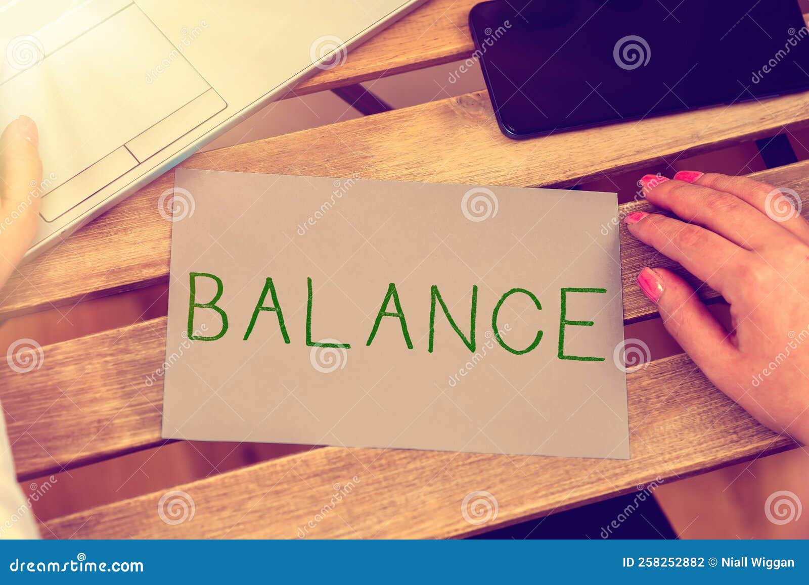 Text Caption Presenting Balance. Concept Meaning Condition in Which ...