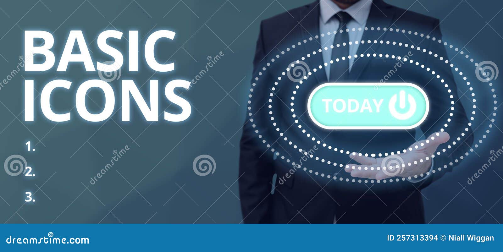 Text Caption Presenting Basic Icons. Business Overview Pictogram or ...