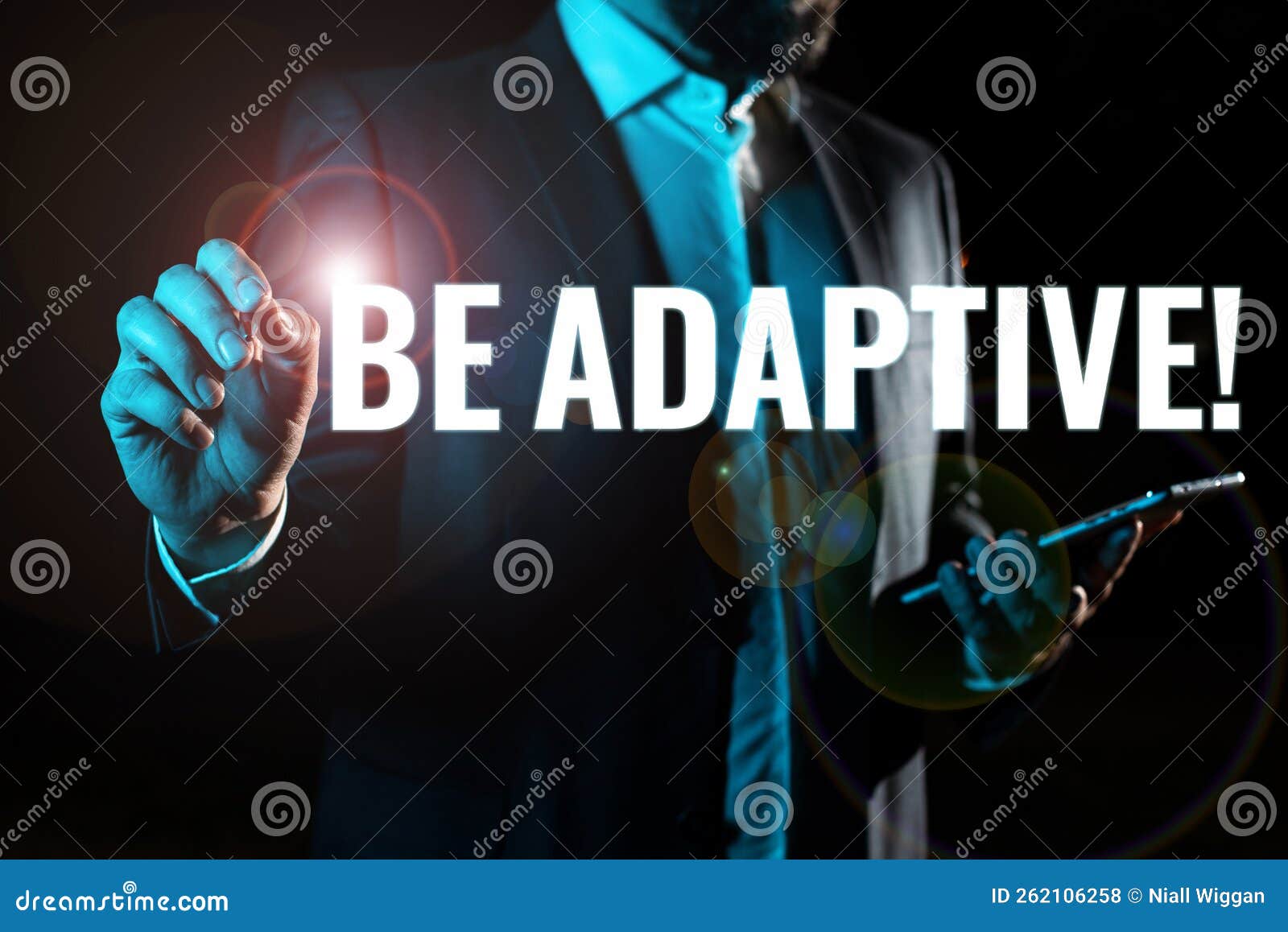 Text Caption Presenting Be Adaptive. Business Approach Make the ...