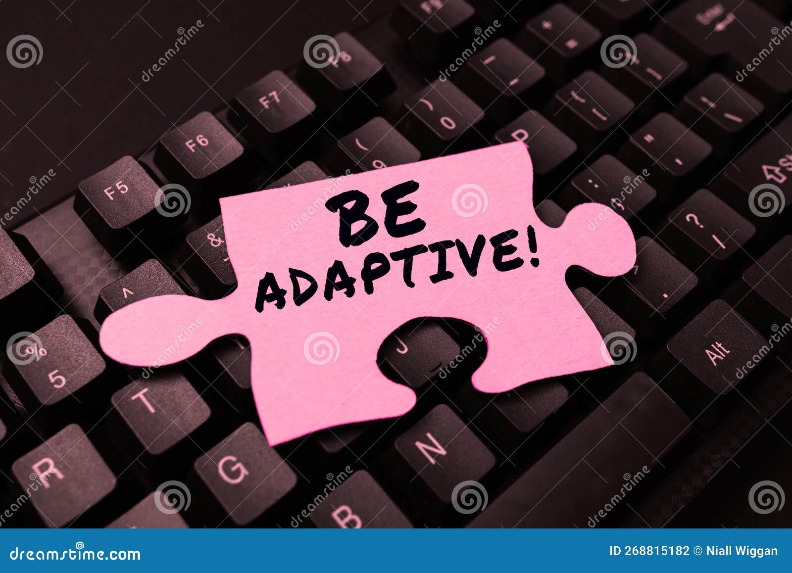 Text Caption Presenting Be Adaptive. Word for Make the Difference Being ...