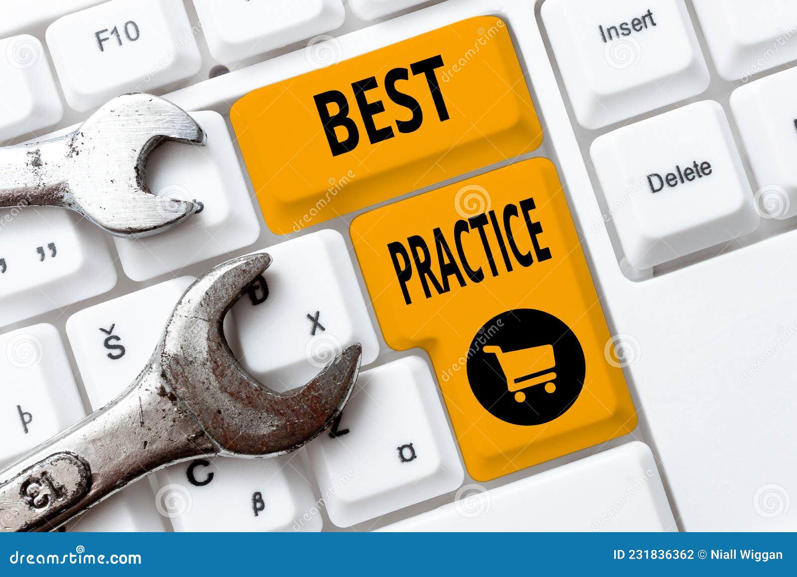 Text Sign Showing Best Practice. Business Approach Commercial ...