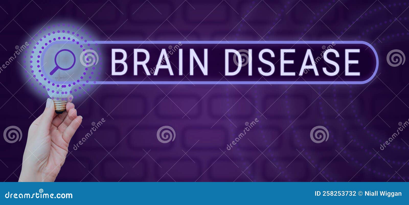 Text Caption Presenting Brain Disease. Internet Concept a Neurological ...