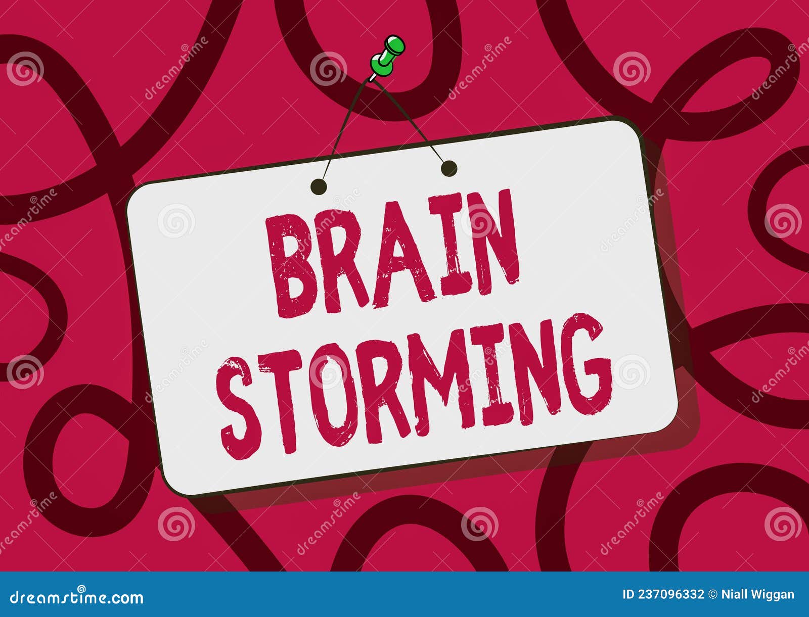 Text Caption Presenting Brain Storming. Internet Concept Stimulating ...