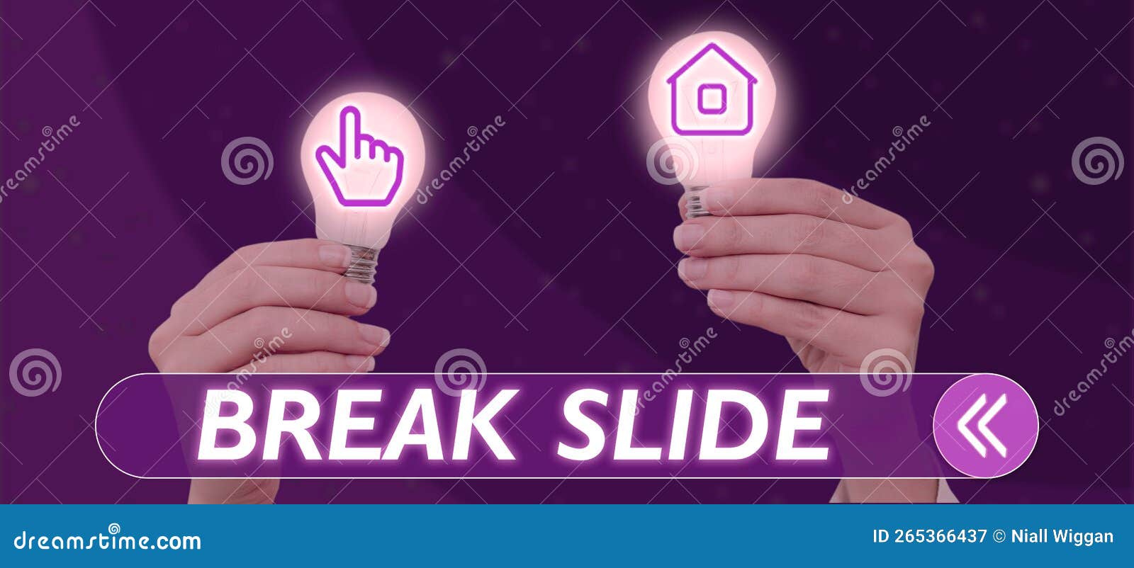 Text Caption Presenting Break Slide. Word Written on a Good Cover Slide ...