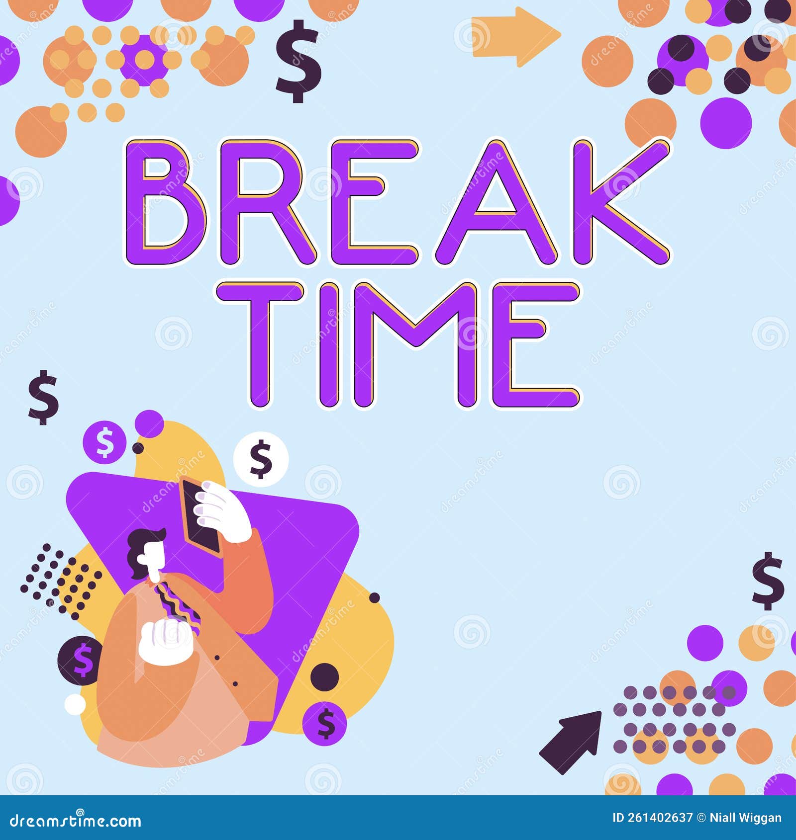 Sign Displaying Break Time. Business Overview Period of Rest or ...