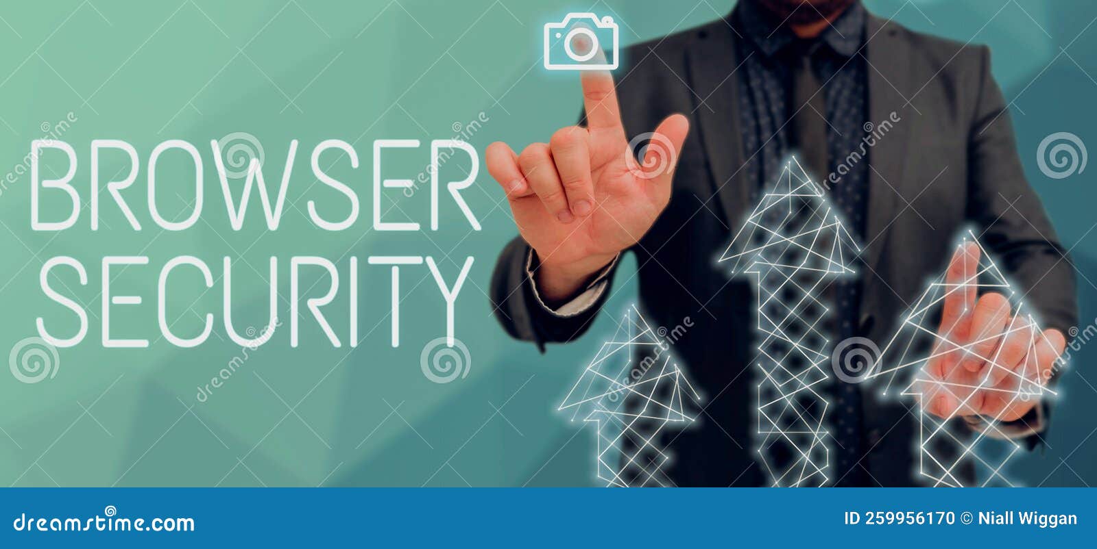 Text Caption Presenting Browser Security Business Approach Someone Who Analyzes An Organization